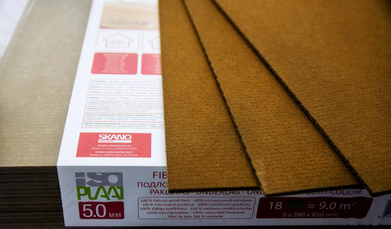 Хвойная подложка Isoplaat | Подложка под ламинат Изоплат | Напольная ...